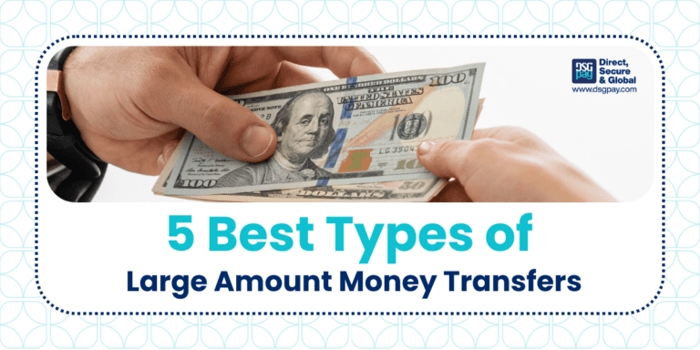 5 Best Types of Large Amount Money Transfers | dsgpay